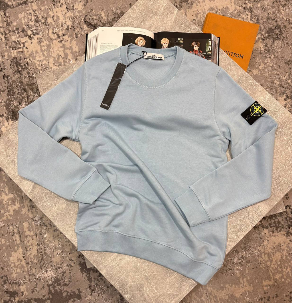 Stone Jumper Light Grey - Classic Badge